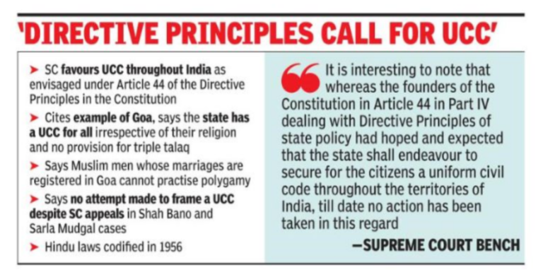 Uniform Civil Code UPSC | Upscyard